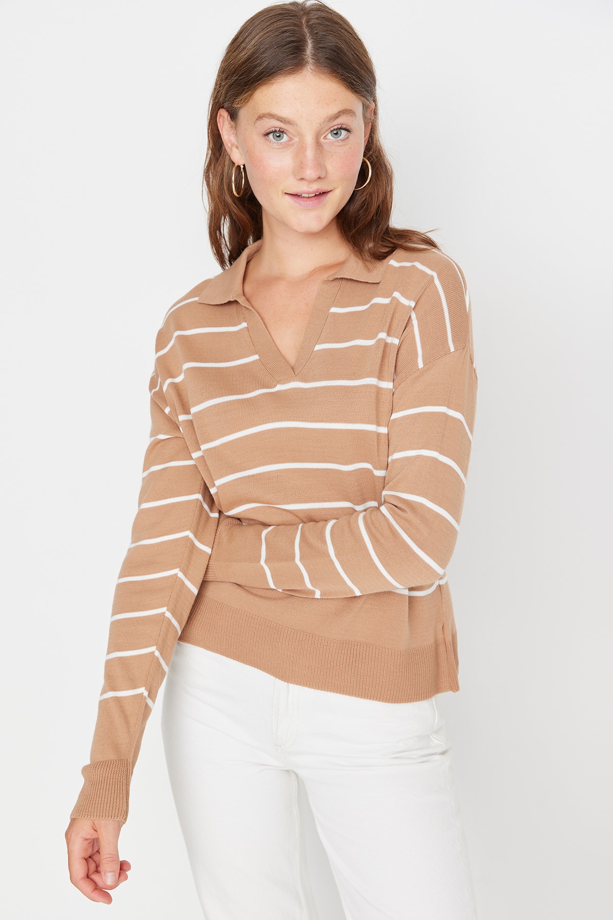 Trendyol Collection Sweater - Brown - Regular fit - Trendyol
