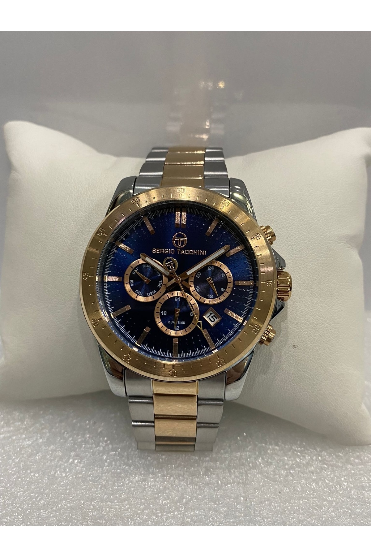 Sergio Tacchini Sergio Taccini %100 Çelik Rose Gold Detaylı 5 Atm Erkek ...