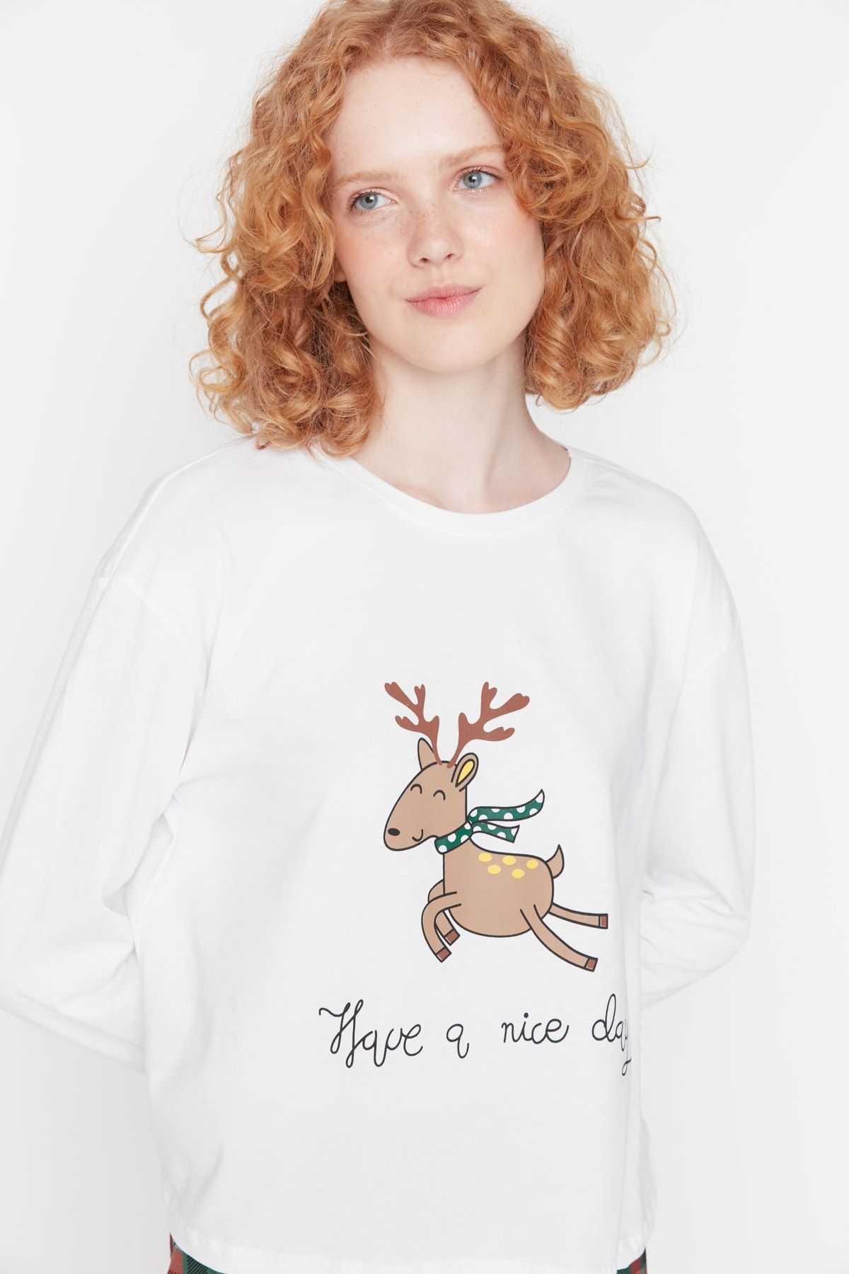 Trendyol Collection Pajama Set Multicolor Dobby Trendyol