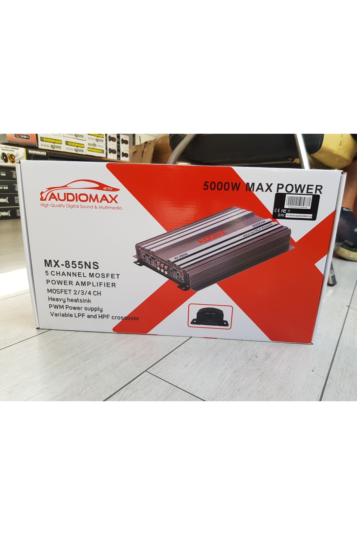 Audiomax Audıomax 5 Kanal 5000 W 4 Kanal Bas Kontrollü Anfi - Fiyatı ...