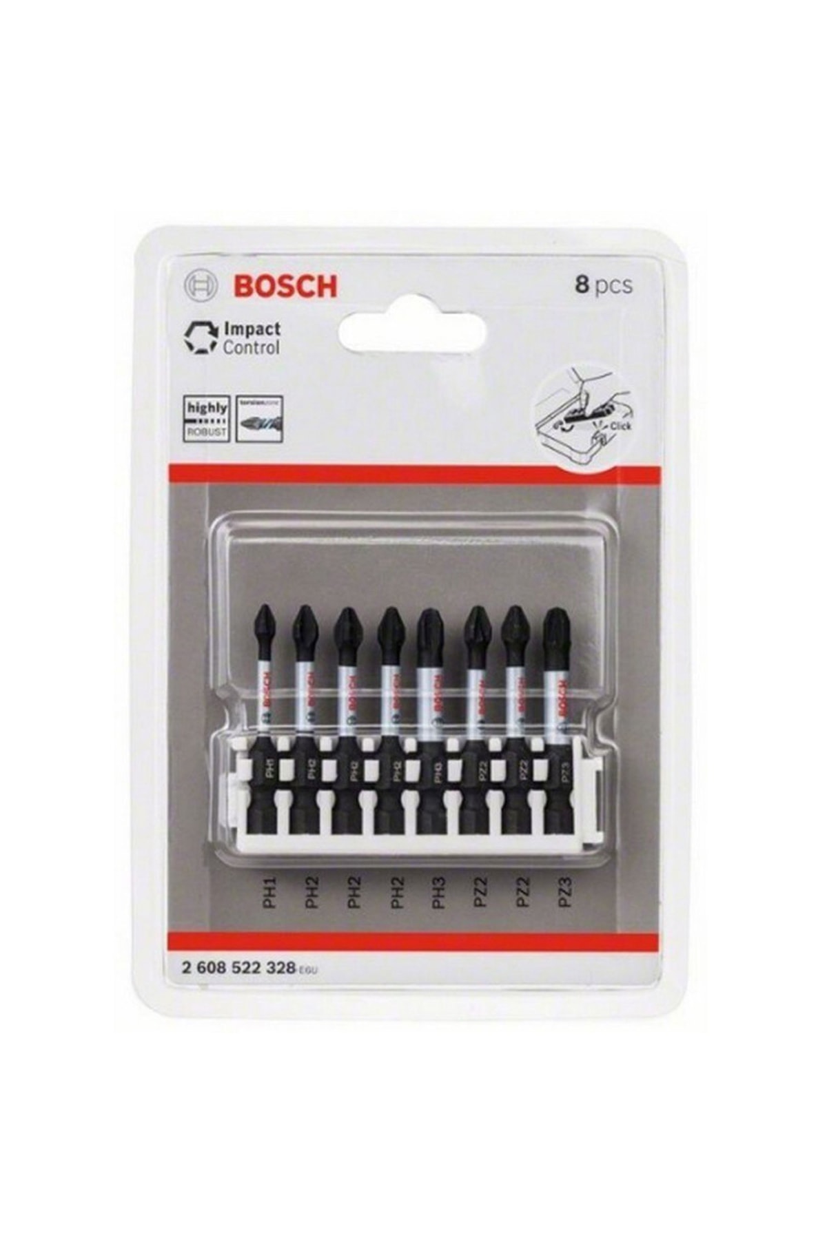 Bosch Impact Control Serisi Vidalama Ucu 8'li Ph1 Ph3 50mm - 2608522328 ...