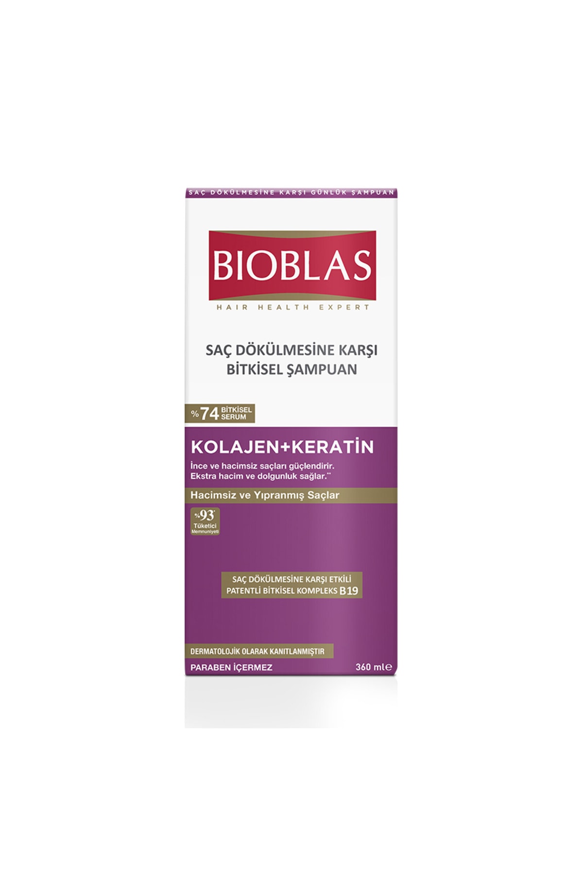 Bioblas Collagen & Keratin Plumping and Repairing Shampoo 360 ml - Trendyol