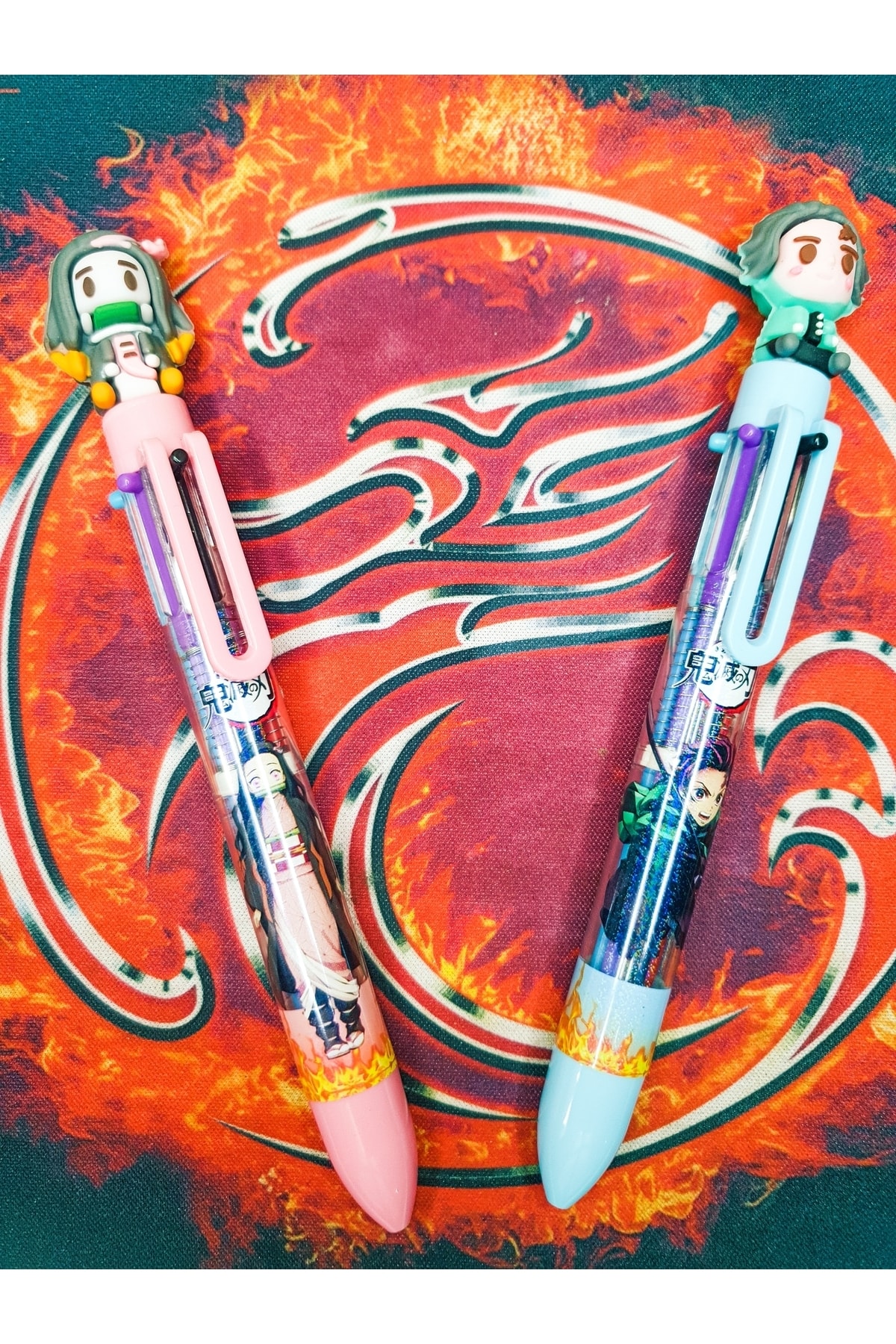 Adil Baba Anime Demon Slayer Tasarımlı 6 Renk Fonsiyonlu Tükenmez Kalem ...