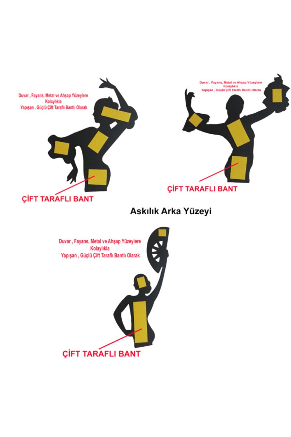 Shopdekorasyon Mutfak Askısı, El Bezi, Mutfak Bezi Askılığı - 3'lü Set ...