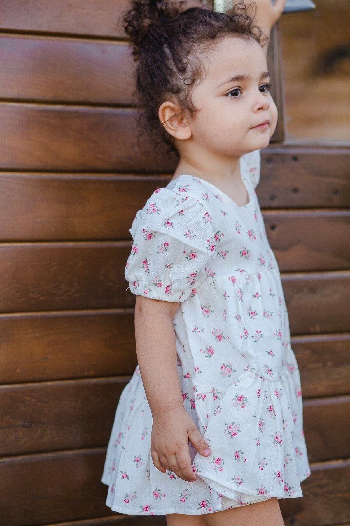 Alingo %100 Pamuk Yazlık Kız Çocuk Çiçekli Mini Elbise Fiyatı ...