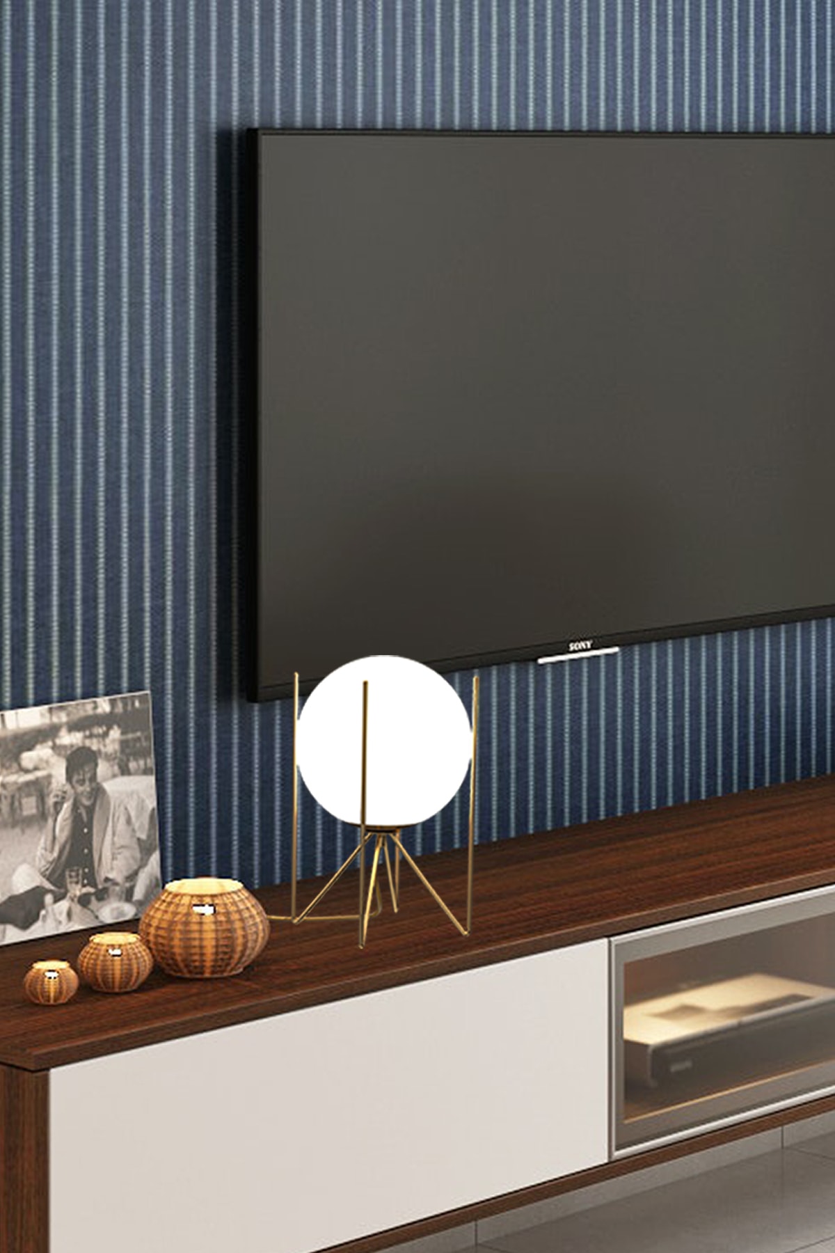 NOONLUX DESIGN&LIGHTING Pallo Masa Lambası, Eskitme Kaplama, Yan Sehpa ...