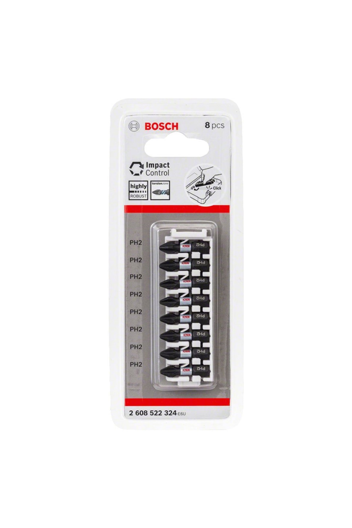 Bosch Impact Control Serisi Vidalama Ucu 8'li Ph2 *25mm - 2608522324 ...