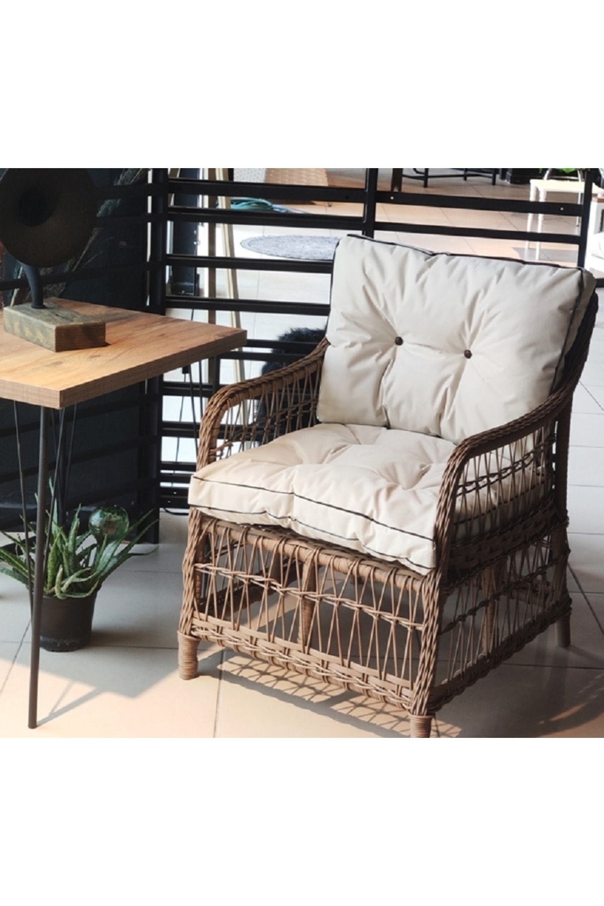 EcoZa Home Tery Sandalye Minderi, Oturma Minderi, Bahçe Minderi, Yer ...