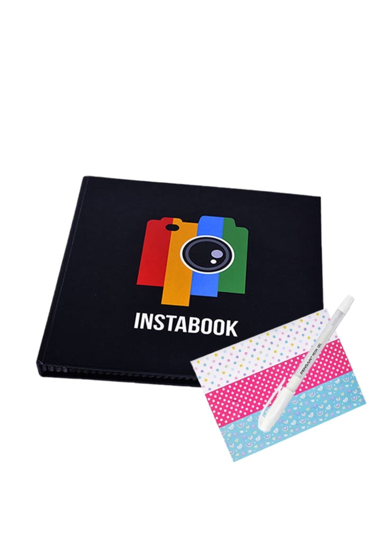 Nobbystar Fotoğraf Resim Anı Defteri 24 Sayfa Instabook Neon Beyaz Kalem Ve Stıcker Hediyeli ...