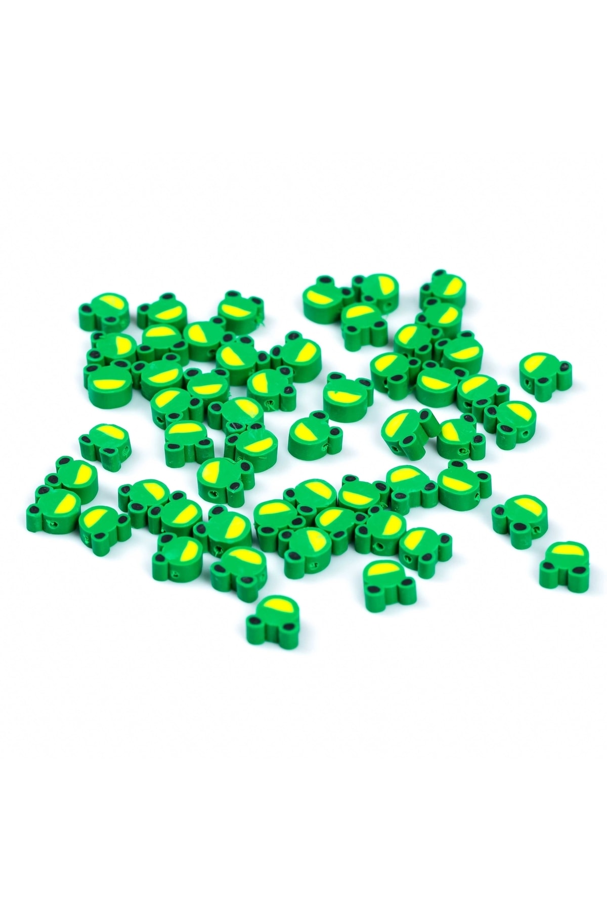 yfhobi 10 Adet - Polimer Fimo Boncuk, Kurbağa Desenli Polimer Kil Boncuk. 1. Kalite Fiyatı ...