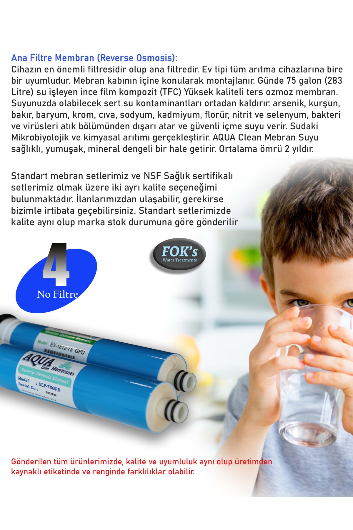 Aqua Clean Su Arıtma Muadil Filtre Takımı 5'li Takım (ihlas Aura ...