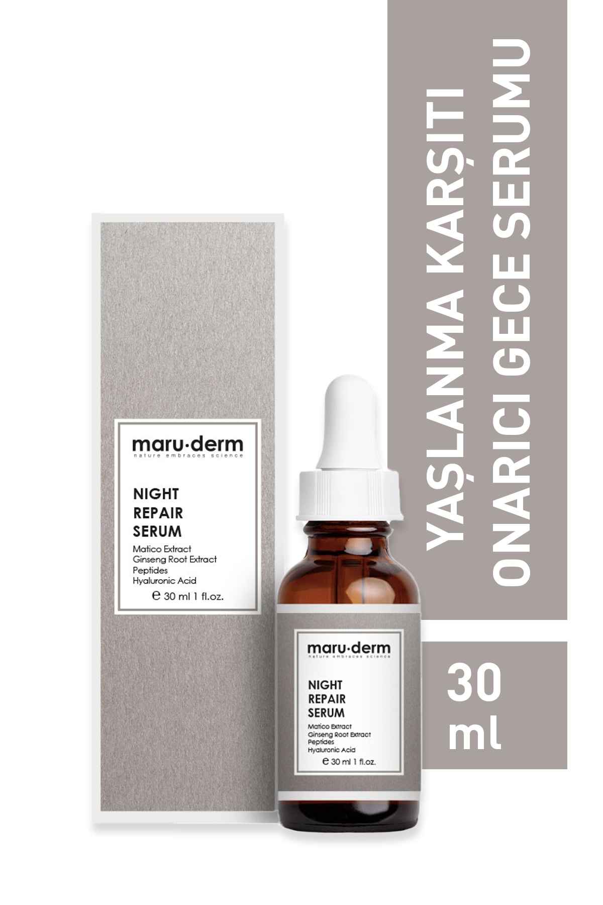 Maru.Derm Maruderm Night Repair Gece Onarıcı Cilt Bakım Serumu 30 Ml ...