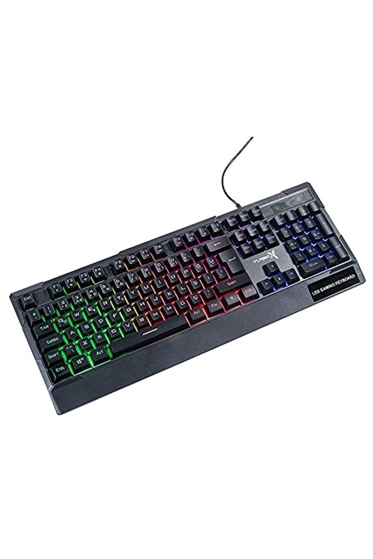 TURBOX Paddock TR-K115 USB Kablolu Rainbow Gaming Standart Q Rainbow ...