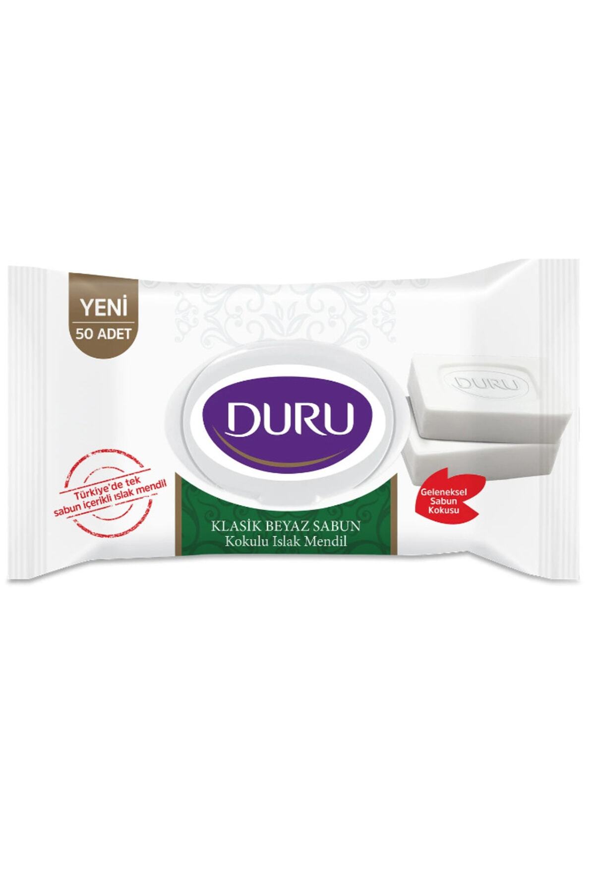 Duru Beyaz Sabun Kokulu Islak Mendil 50 Adet - Fiyatı, Yorumları