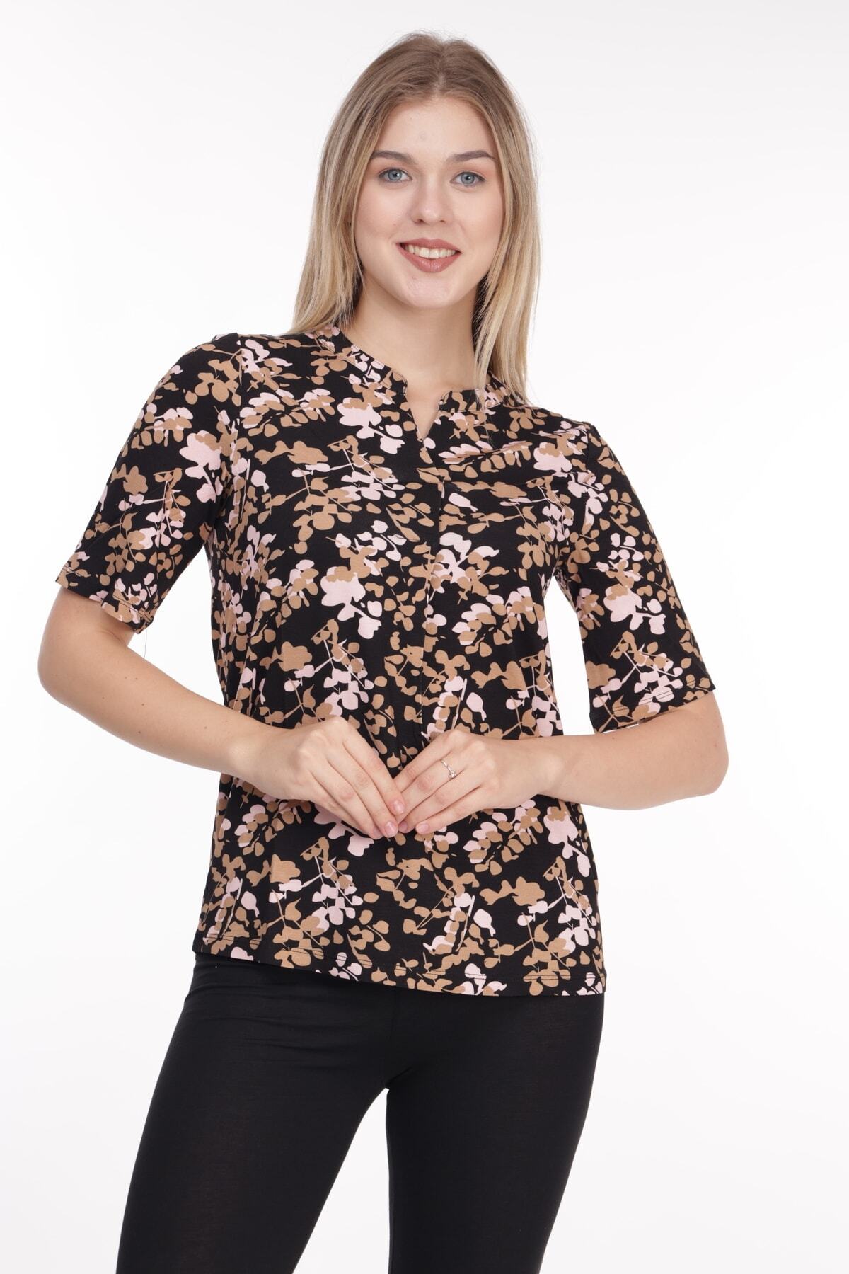 STİ Büyük Beden Kadın V Yaka Viskoz Bluz Fiyatı, Yorumları - Trendyol