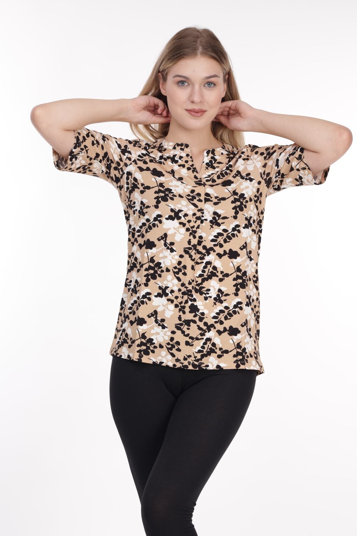 STİ Büyük Beden Kadın V Yaka Viskoz Bluz Fiyatı, Yorumları - Trendyol