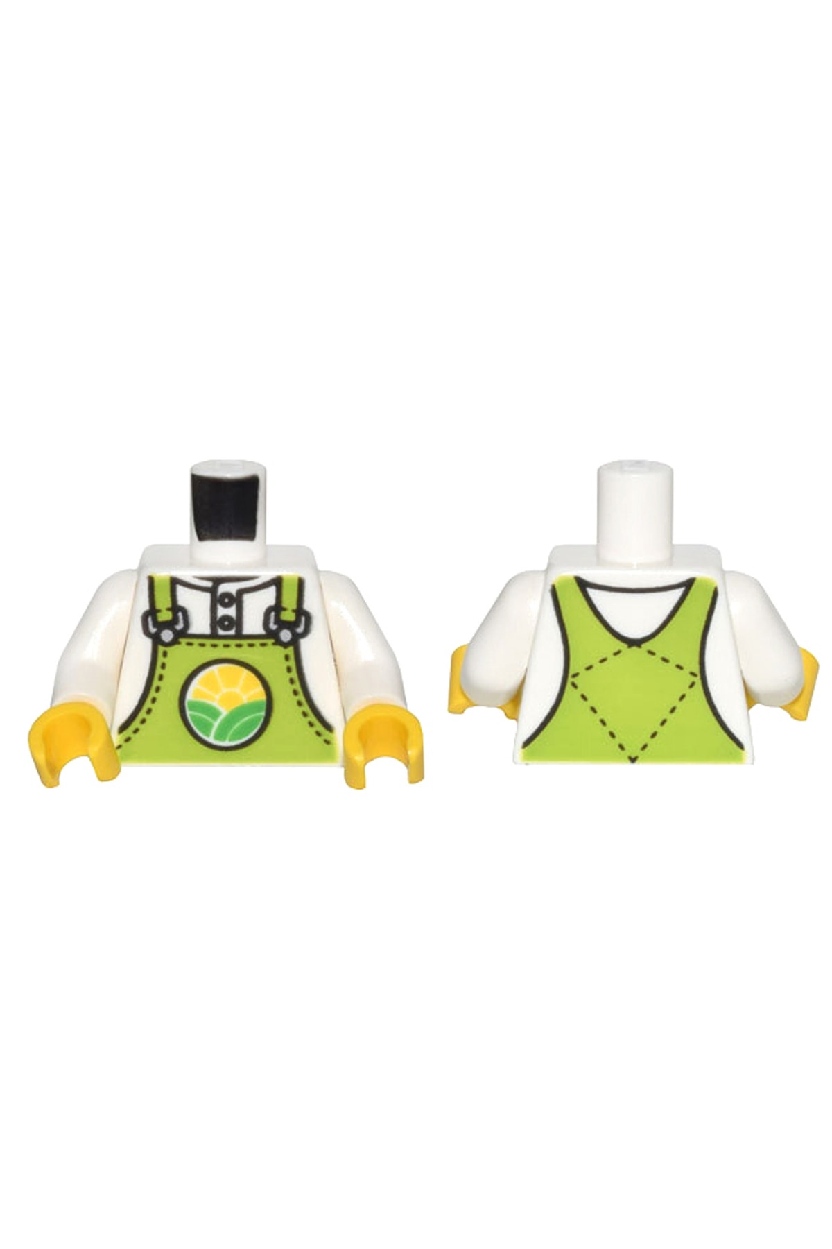 LEGO Original Moc Custom Minifigure Minifigure Body Torso Pistachio ...