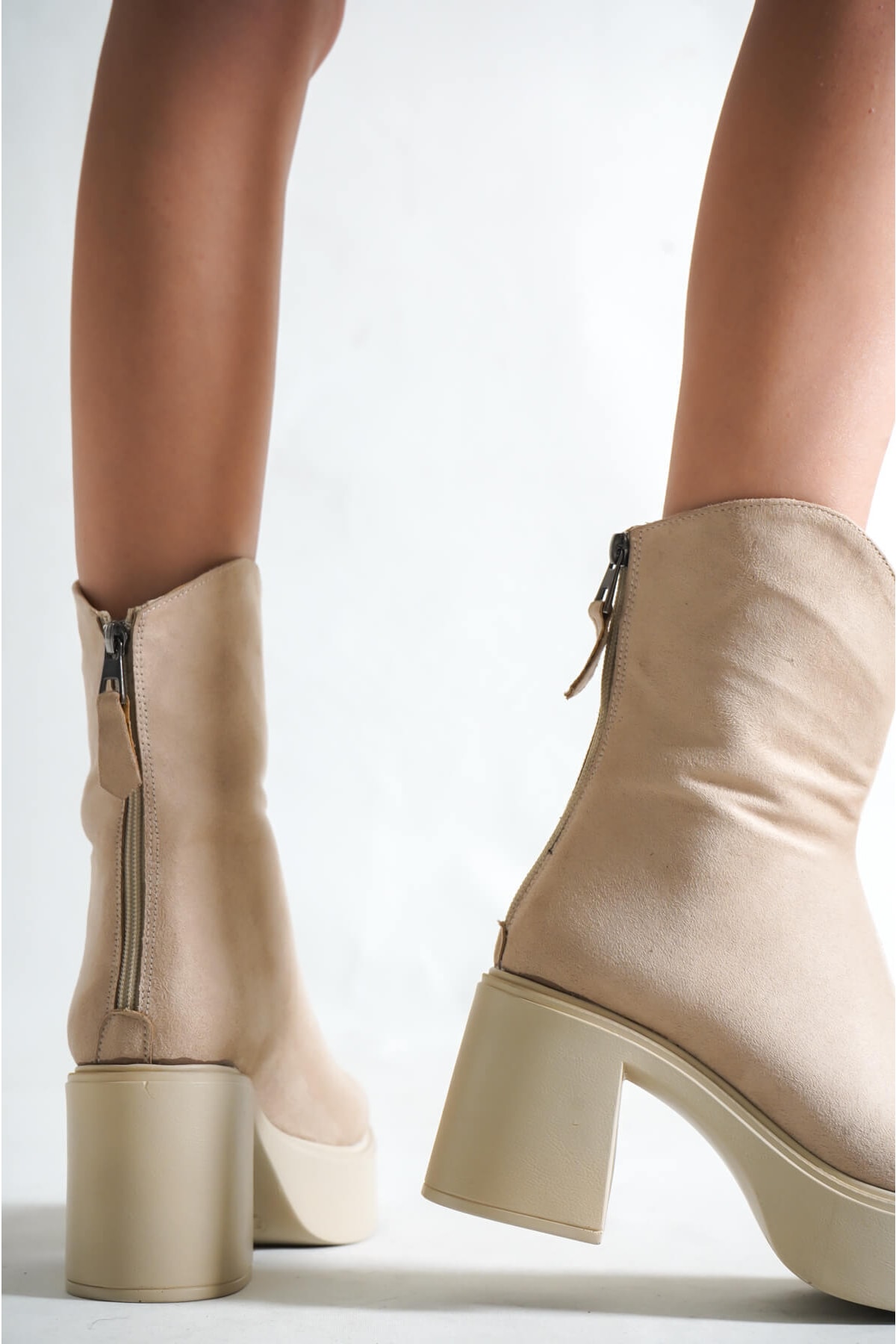 ilde Platform Topuklu Arkadan Fermuarlı Bayan Bot - Fiyatı, Yorumları