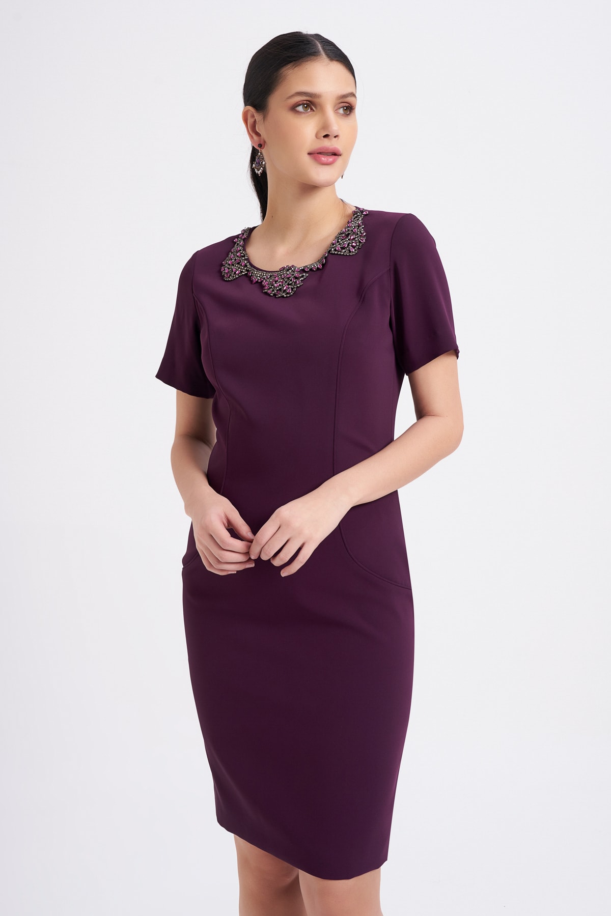 Balizza Blz-yakası Taş Detaylı Kısa Kollu Elbise Fiyatı, Yorumları ...