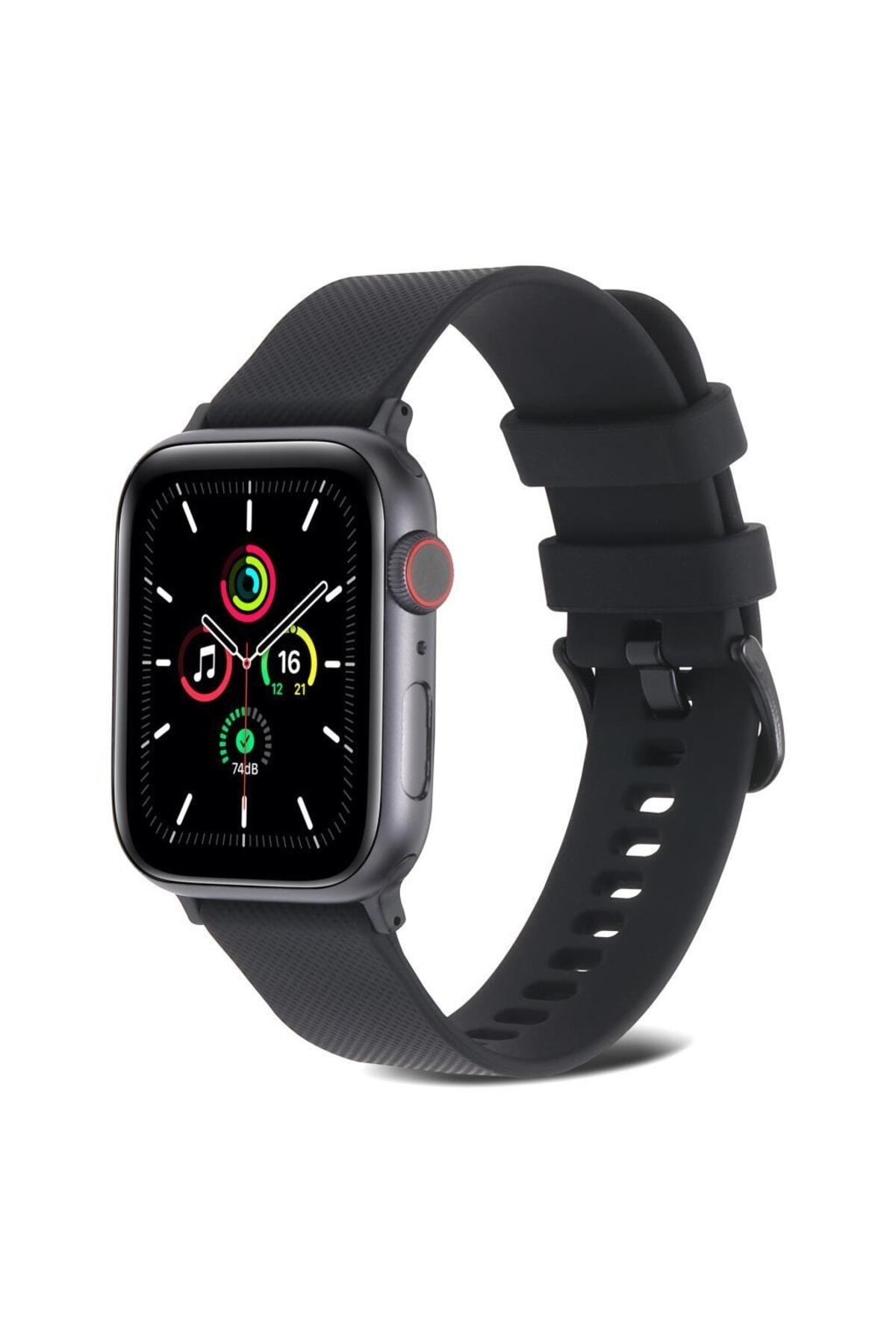 Techmaster Apple Watch 5 6 7 8 9 Ultra 42 44 45mm Uyumlu Point Silikon ...