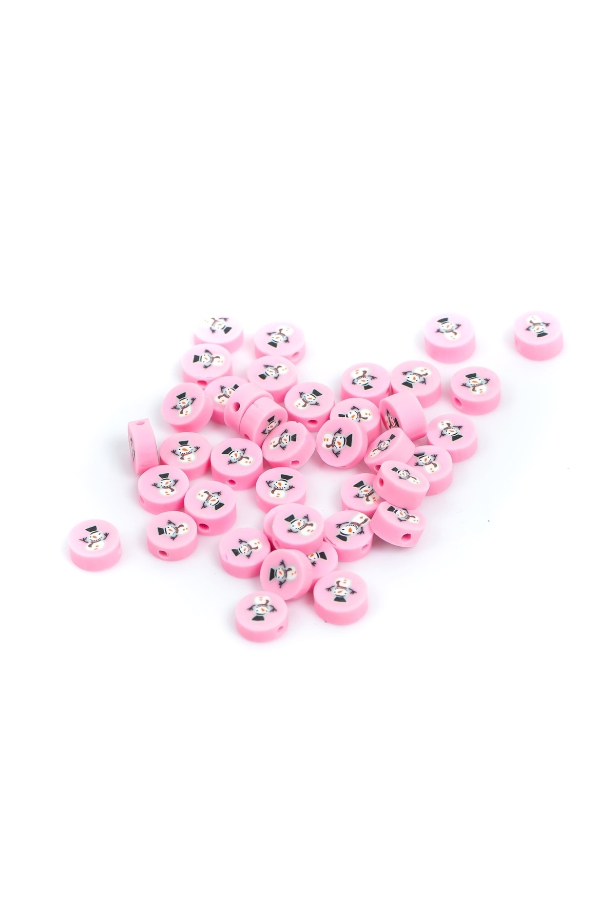 yfhobi 10 Adet - Polimer Fimo Boncuk, Kardan Adam Figürlü Yuvarlak Polimer Kil Boncuk. 1. Kalite ...