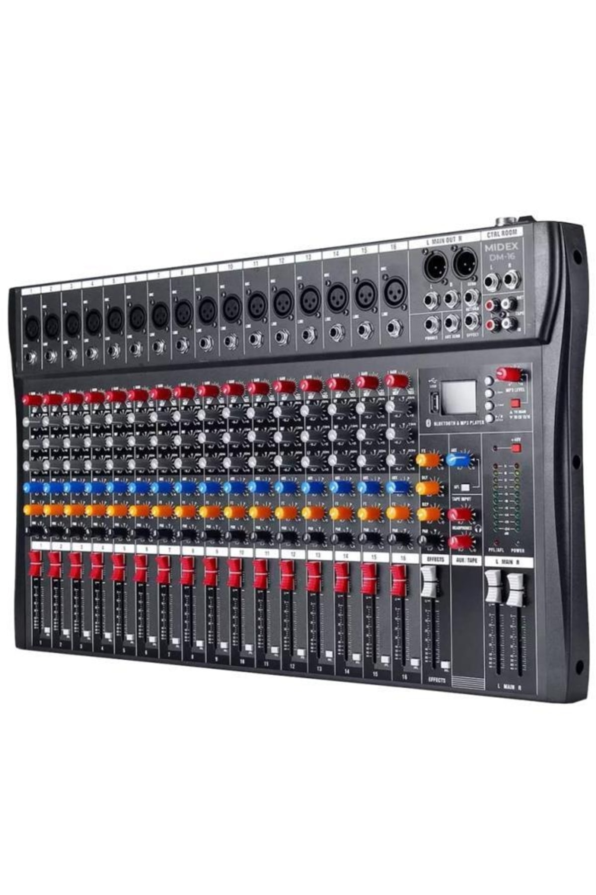 Midex Mix Dm-16 Deck Mikser 16 Kanal Ses Mikseri (bluetooth Usb Efekt ...