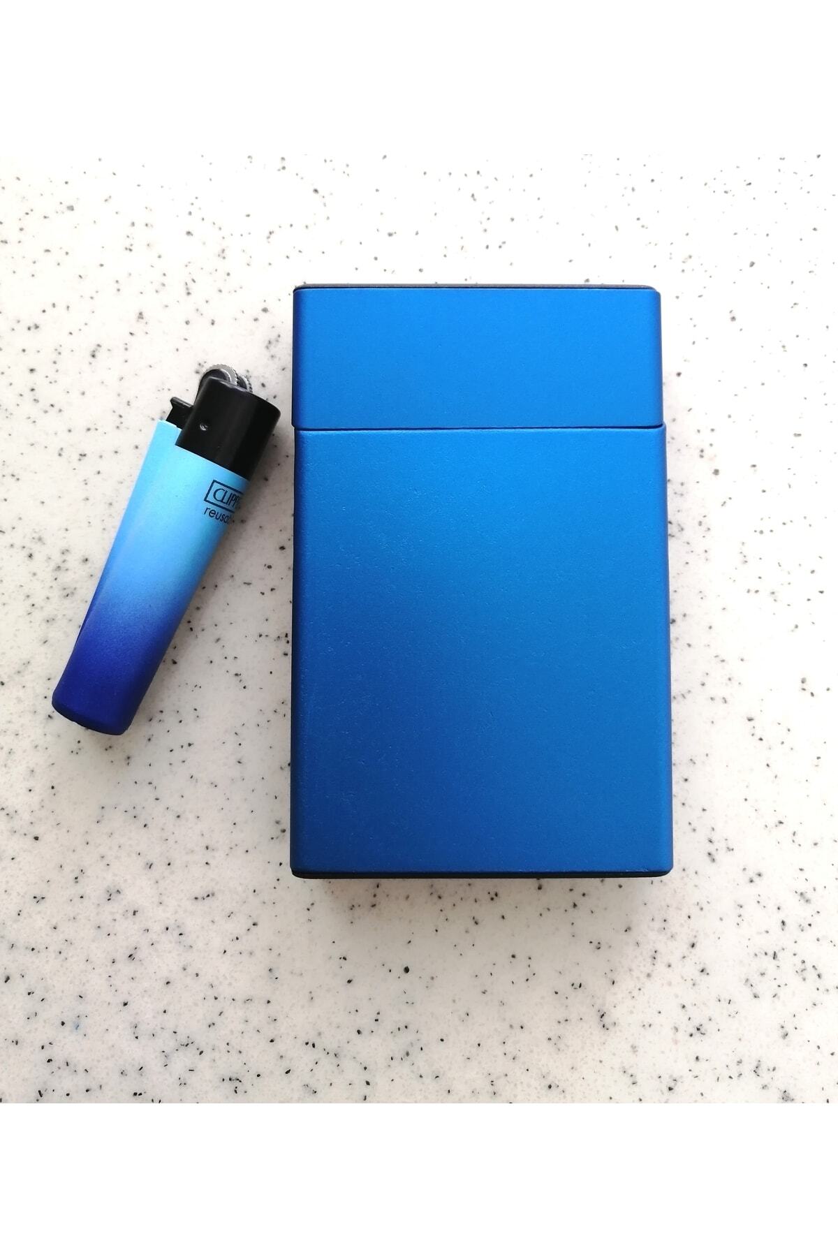 Clipper Metal Sigaralık Sigara Kutusu Ve Plastik Çakmak Takımı Ince ...