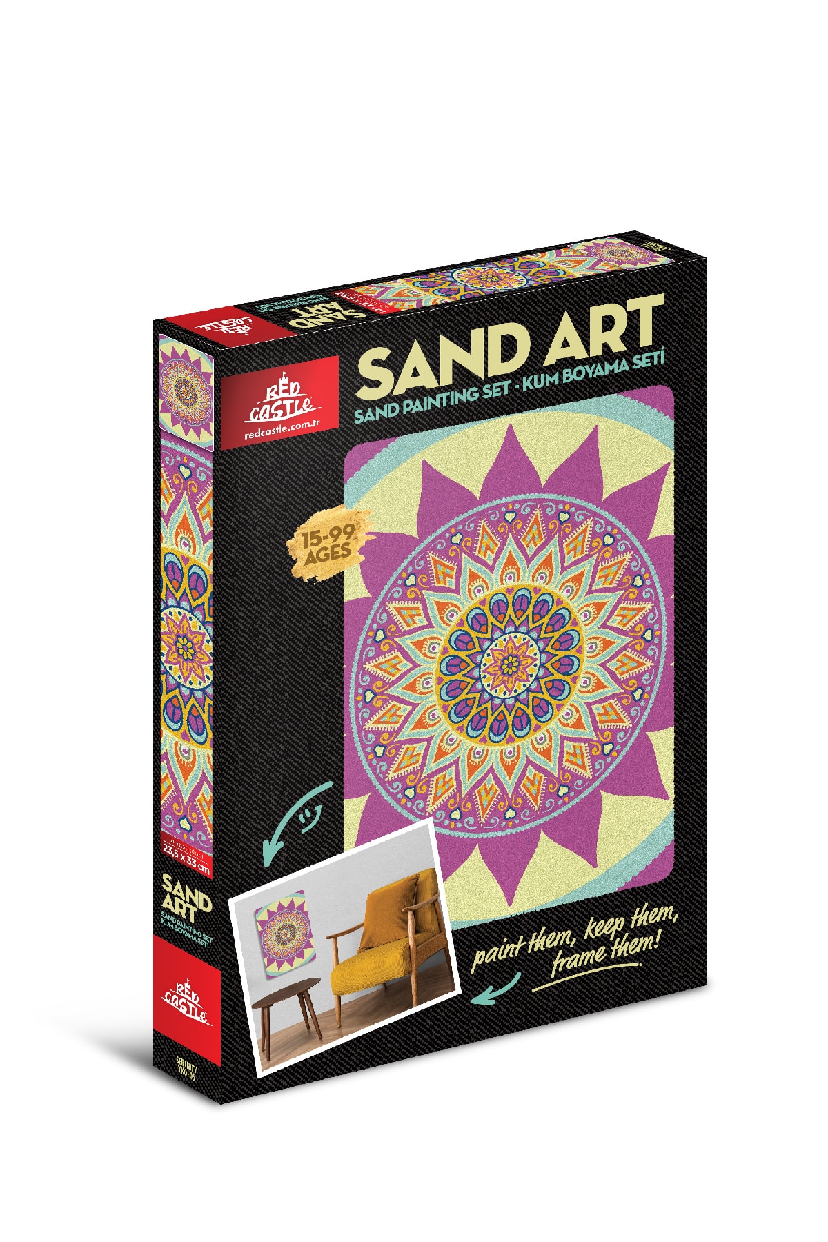 Red Castle Sand Art (KUM SANATI) Mandala, Yetişkin Kum Boyama Aktivite Seti- Yko-05 Fiyatı ...