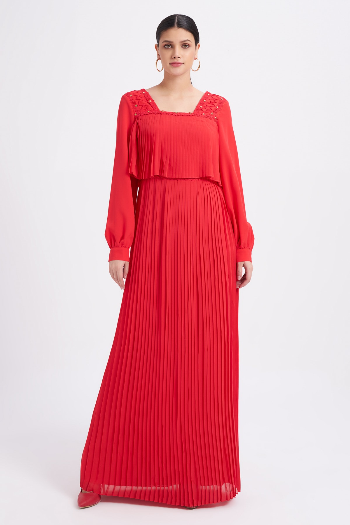 Balizza Blz-uzun Kollu Piliseli Ipek Elbise Fiyatı, Yorumları - Trendyol