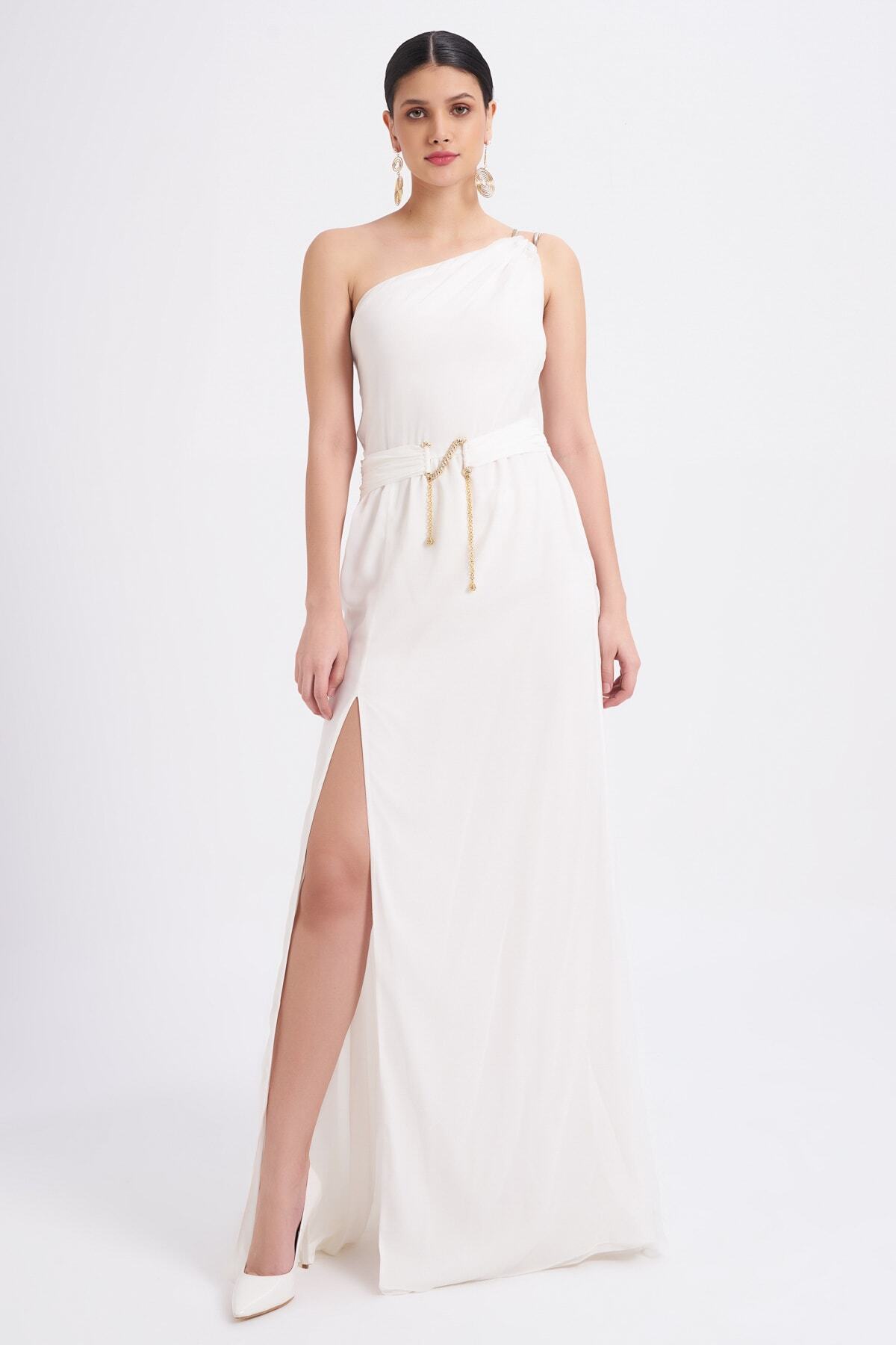 Balizza Blz-tek Omuz Derin Yırtmaçlı Elbise Fiyatı, Yorumları - Trendyol