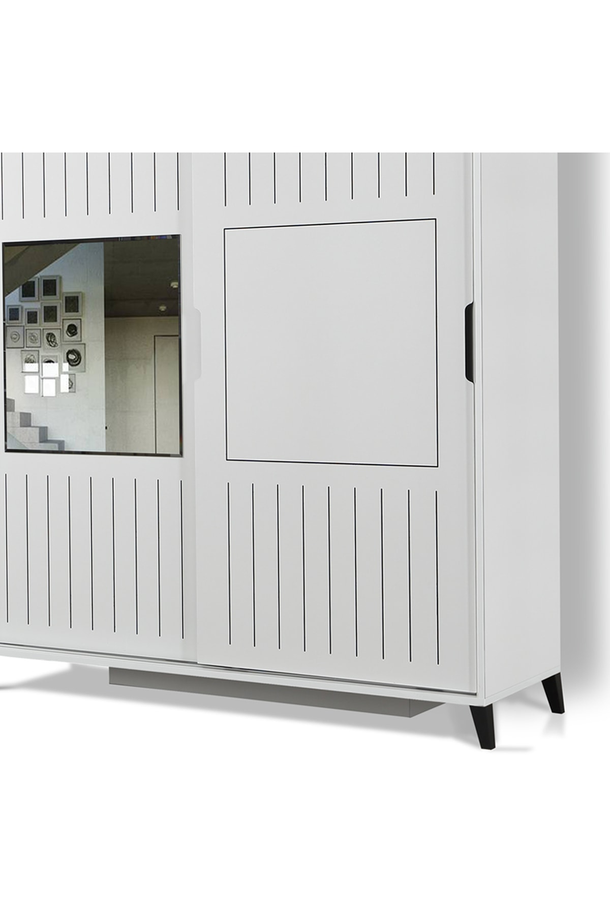 PASİFİC HOME Huga Sürgülü 2 Kapaklı Aynalı Gardırop, Beyaz , 190 Cm Fiyatı, Yorumları - Trendyol