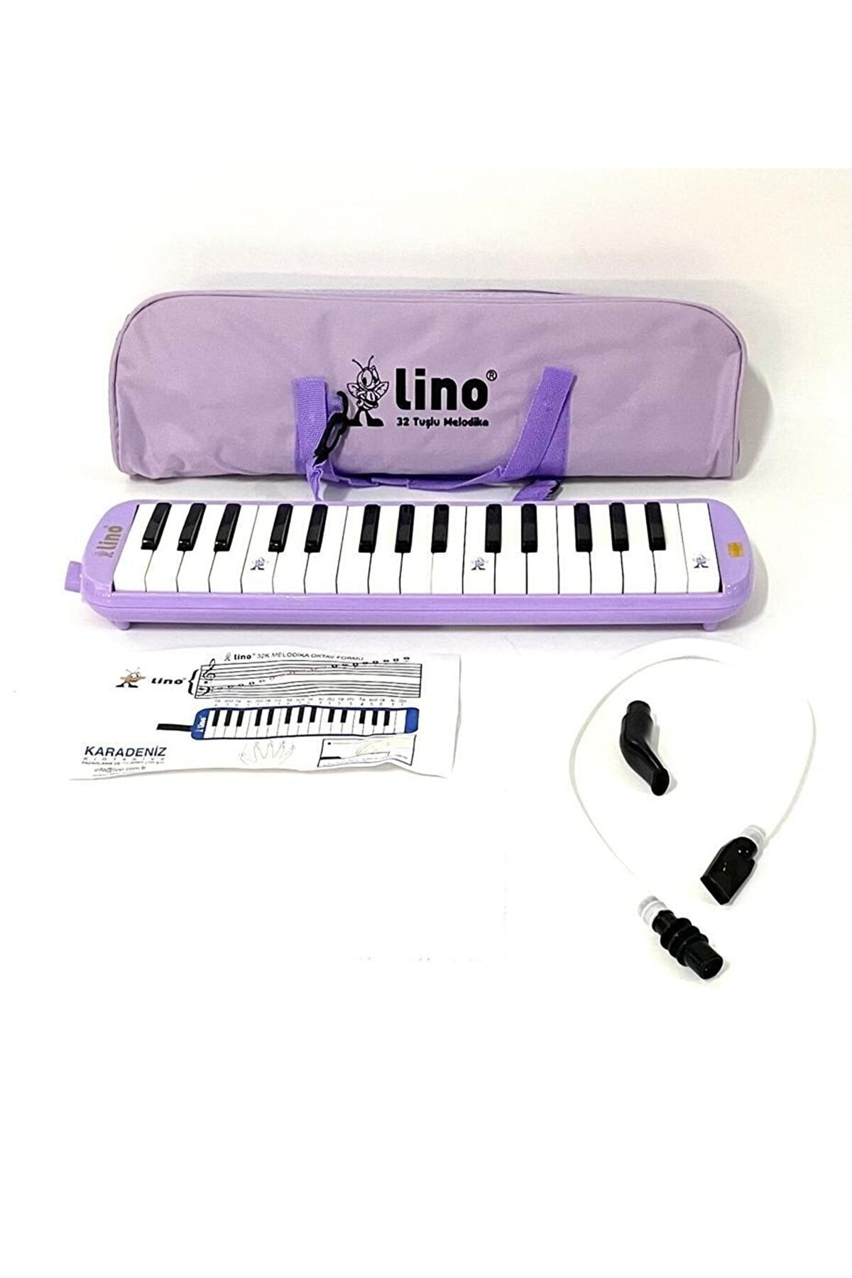 Lino Melodika 32 Tuşlu Bez Çanta Pastel Mor - Fiyatı, Yorumları