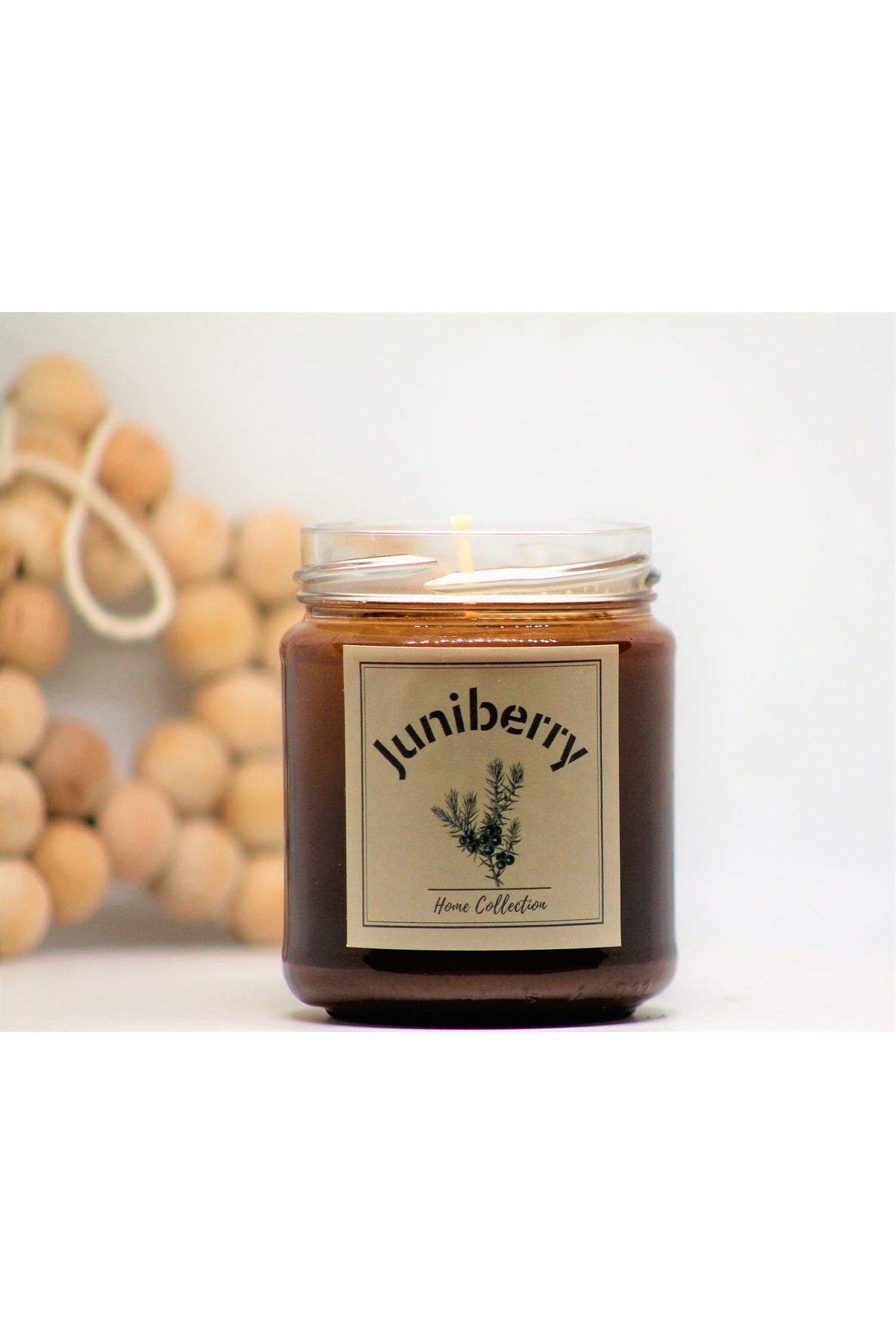 Juniberry Siyah Kapaklı Amber Kavanoz Soya Wax Doğal Mum 210cc Fiyatı ...