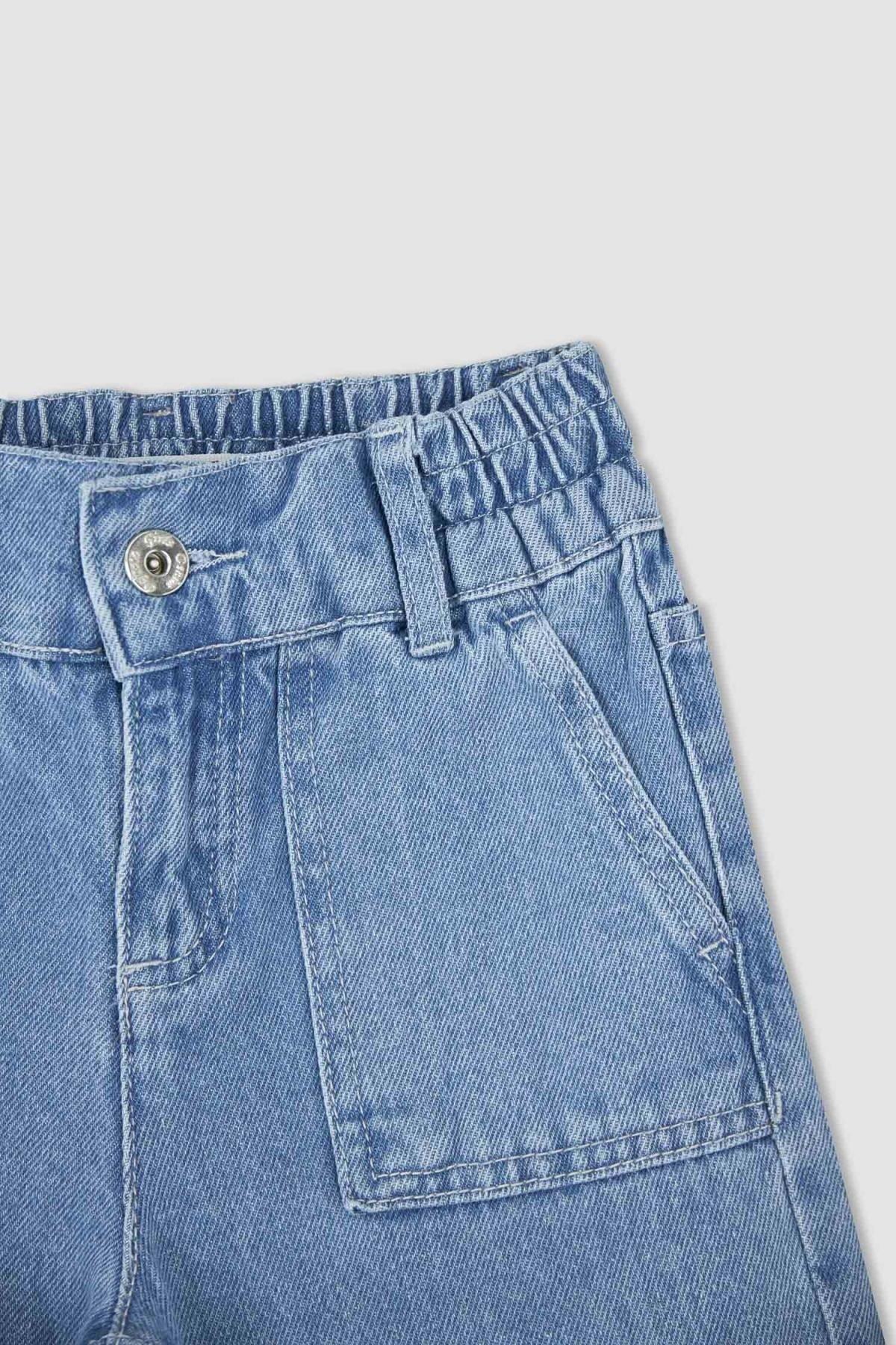 Defacto Girl's Jogger Elastic Banded Leg Sustainable Trousers - Trendyol