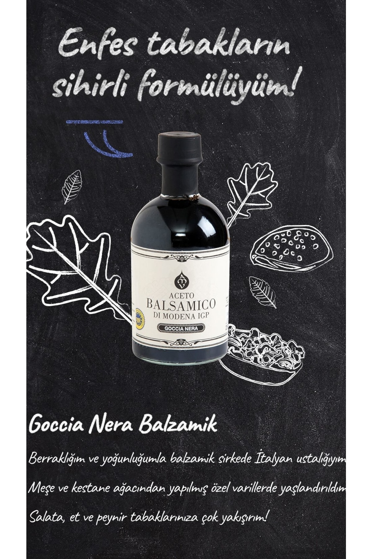Aceto Goccia Nera Balsamico - Balsamik Sirke 250 Ml. - Fiyatı, Yorumları