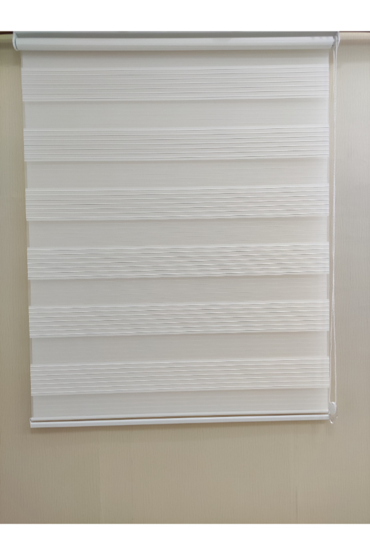 perhal perde ve halı Geniş Plise Zebra Perde Stor Beyaz - Fiyatı, Yorumları