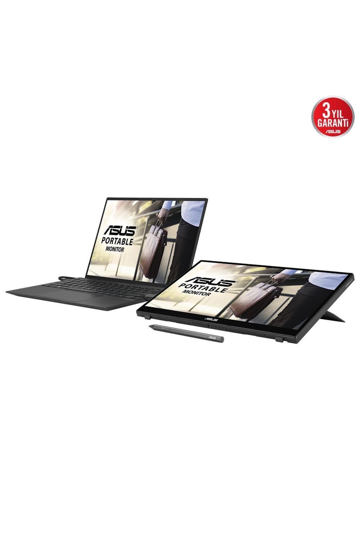 ASUS 14" Dokunmatık Zenscreen Ink Mb14ahd 5ms Type-c Taşınabilir ...