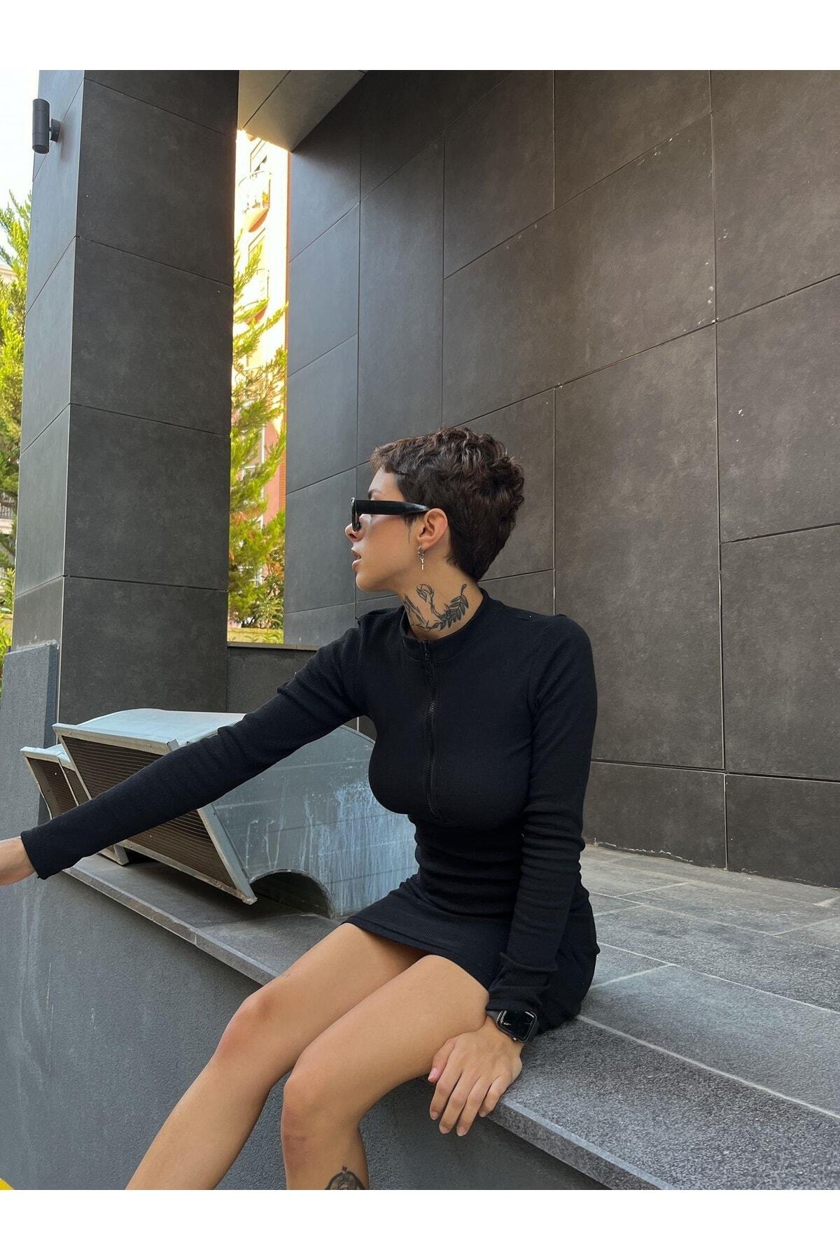 Look Kadıköy Fermuarlı Kaşkorse Elbise - Fiyatı, Yorumları