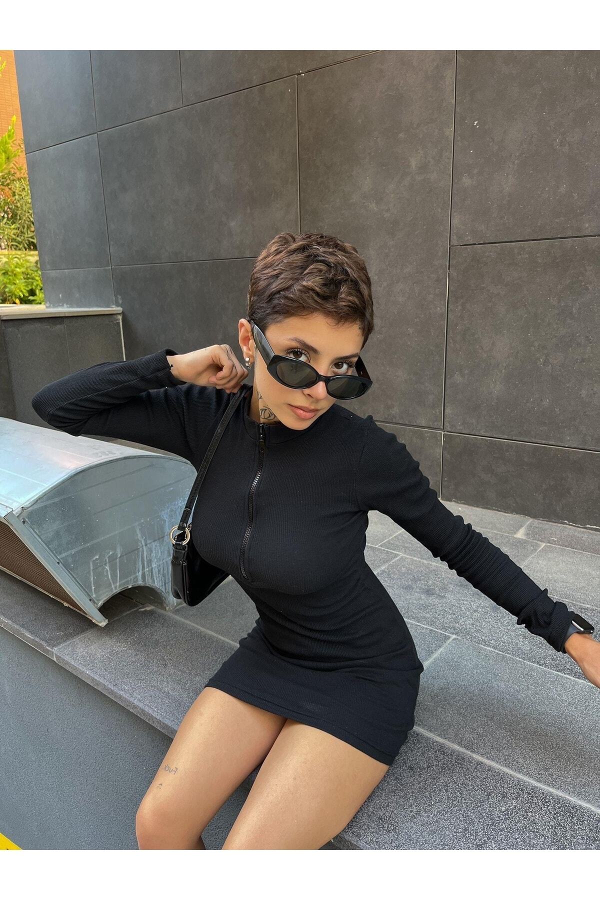 Look Kadıköy Fermuarlı Kaşkorse Elbise - Fiyatı, Yorumları