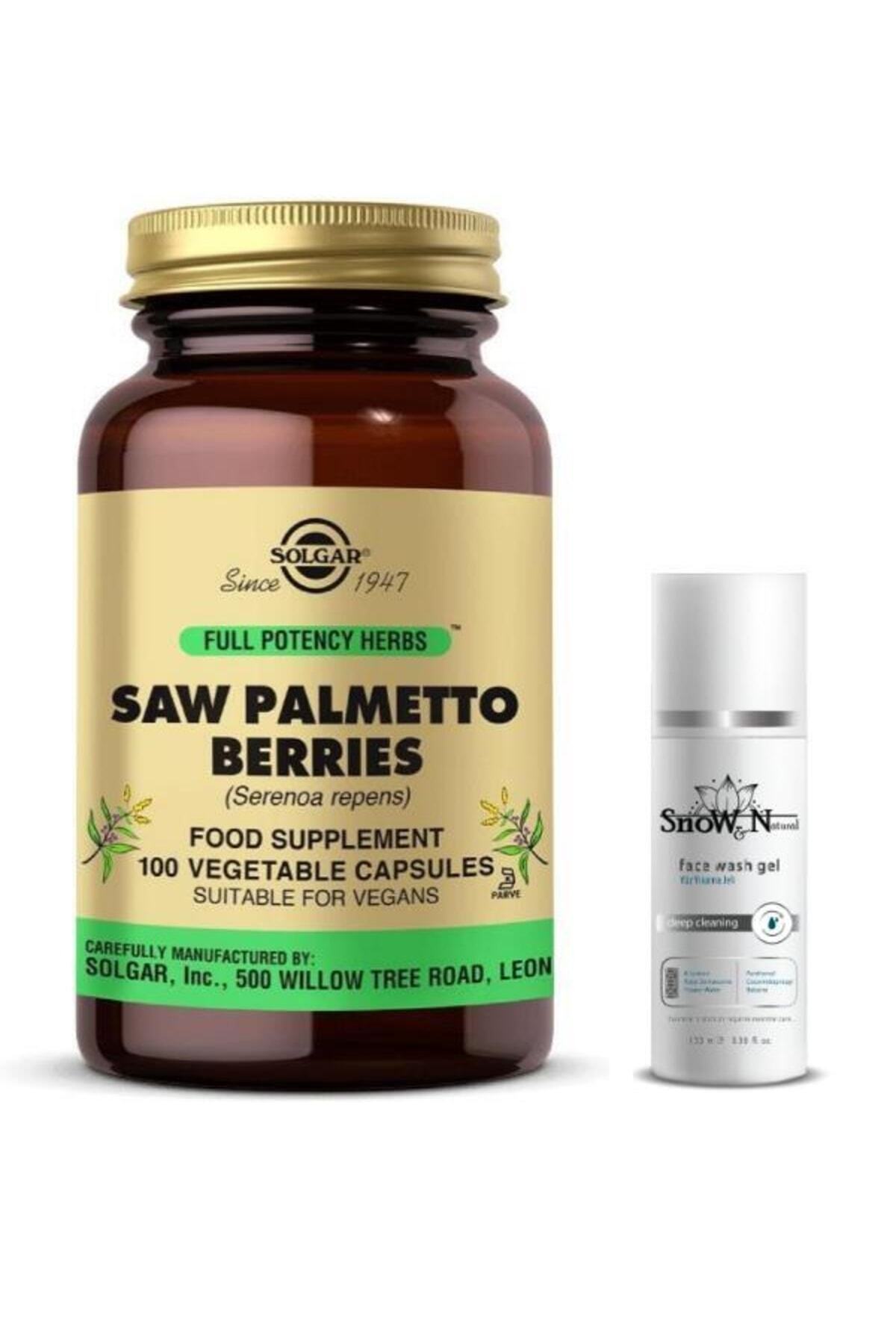 Solgar Saw Palmetto Berries 100 Tablets and Face Washing Gel 100ml ...