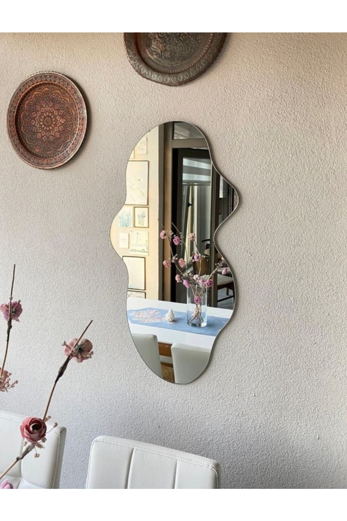 CG HOME Asimetrik Ayna, Dekoatif Ayna, Big Size 100cm X 50cm 1.sınıf ...