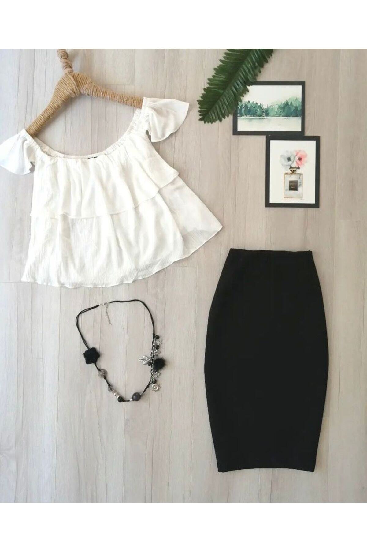 Butik BR Siyah Düz Kalem Etek - Fiyatı, Yorumları