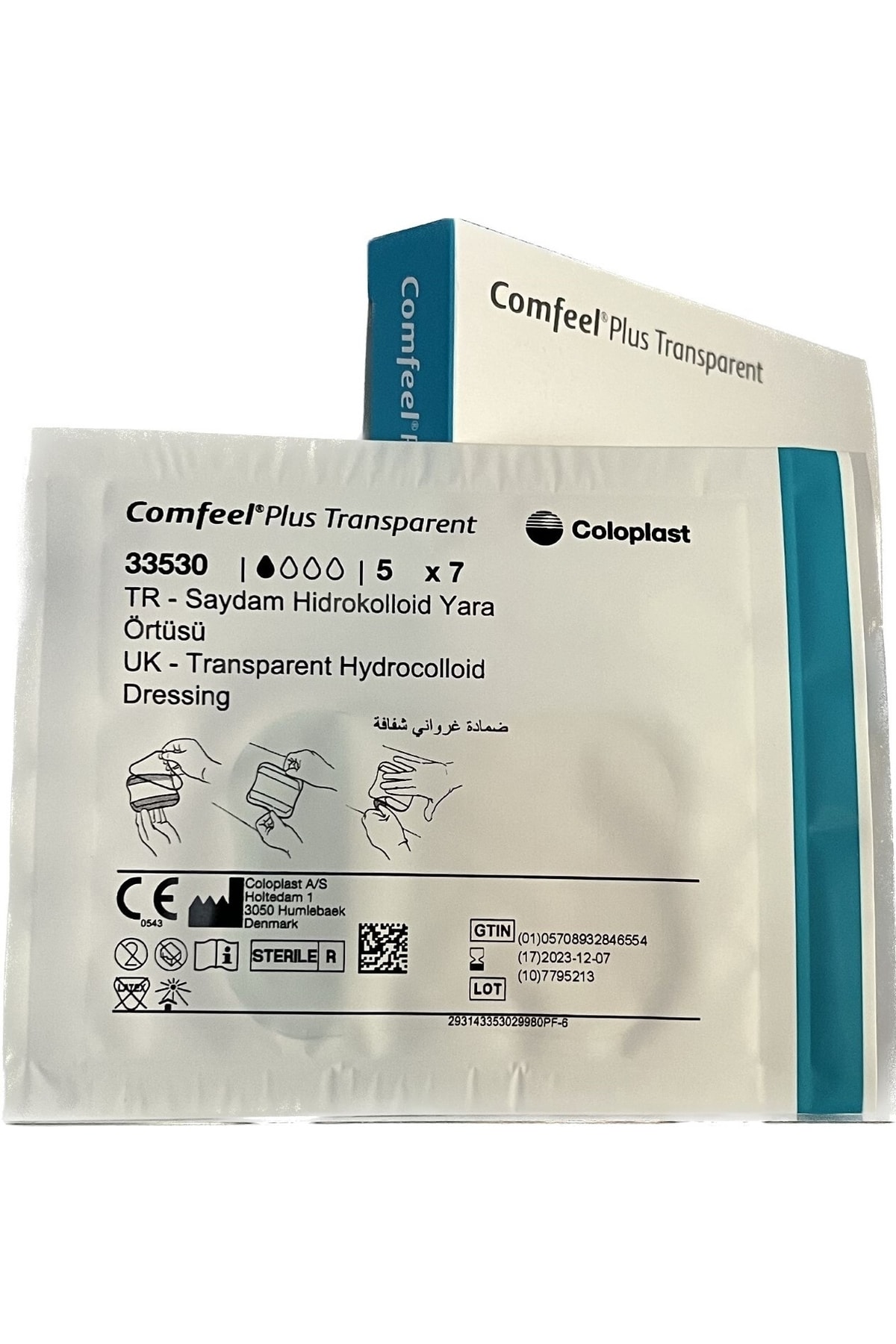 Coloplast Comfeel Plus Şeffaf Hidrokolloid Yara Örtüsü 5*7 Cm (10 Adet ...