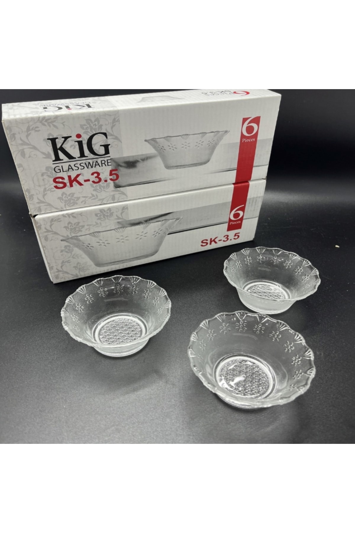 BASRİHOME 6’lı Mini Lokumluk Çerezlik Reçel Sunum Cam Kasesi Tabağı ...