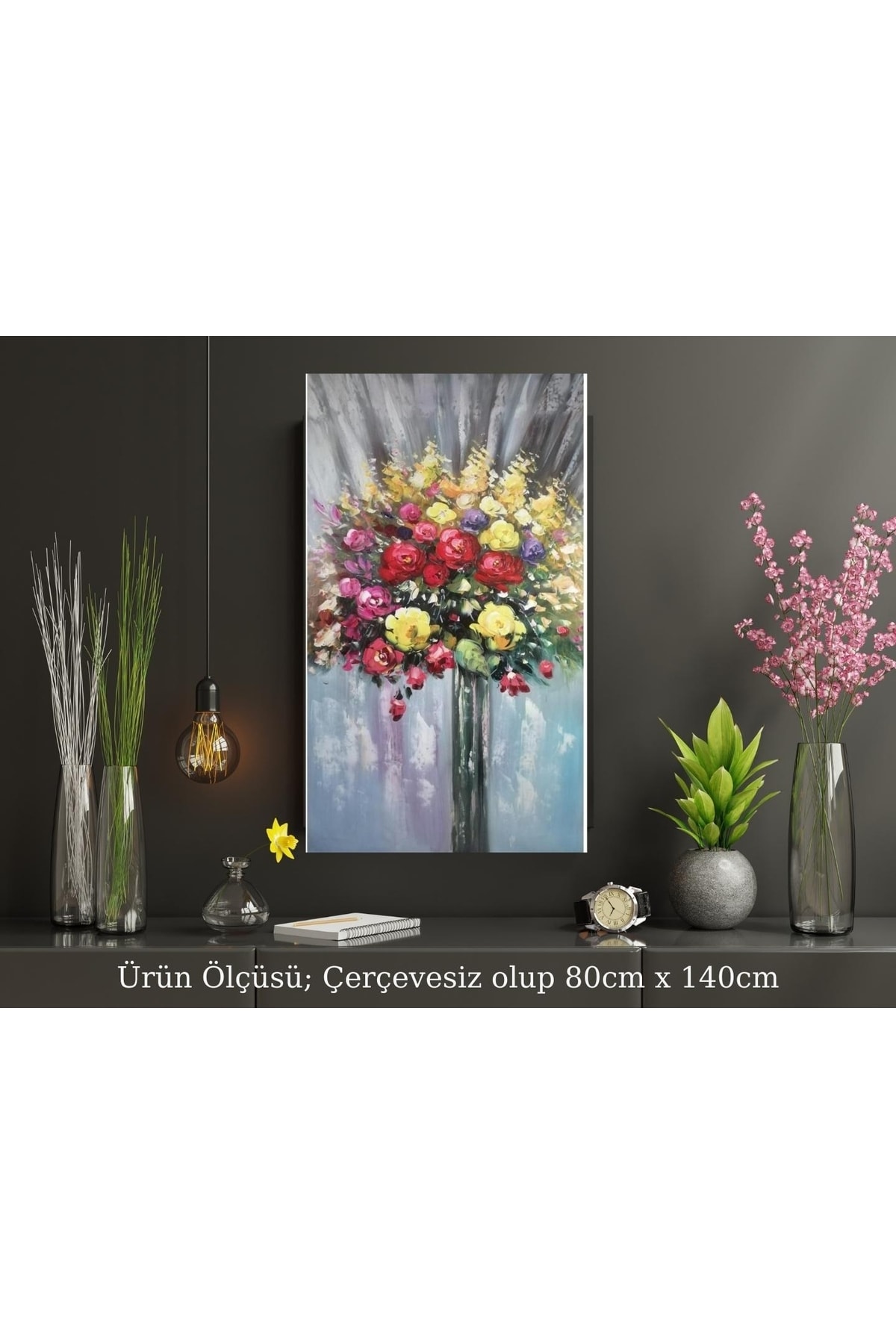 HSKsanat Yağlı Boya Tablo 80cm X 140cm Sanat El Yapımı Ev Dekorasyonu ...