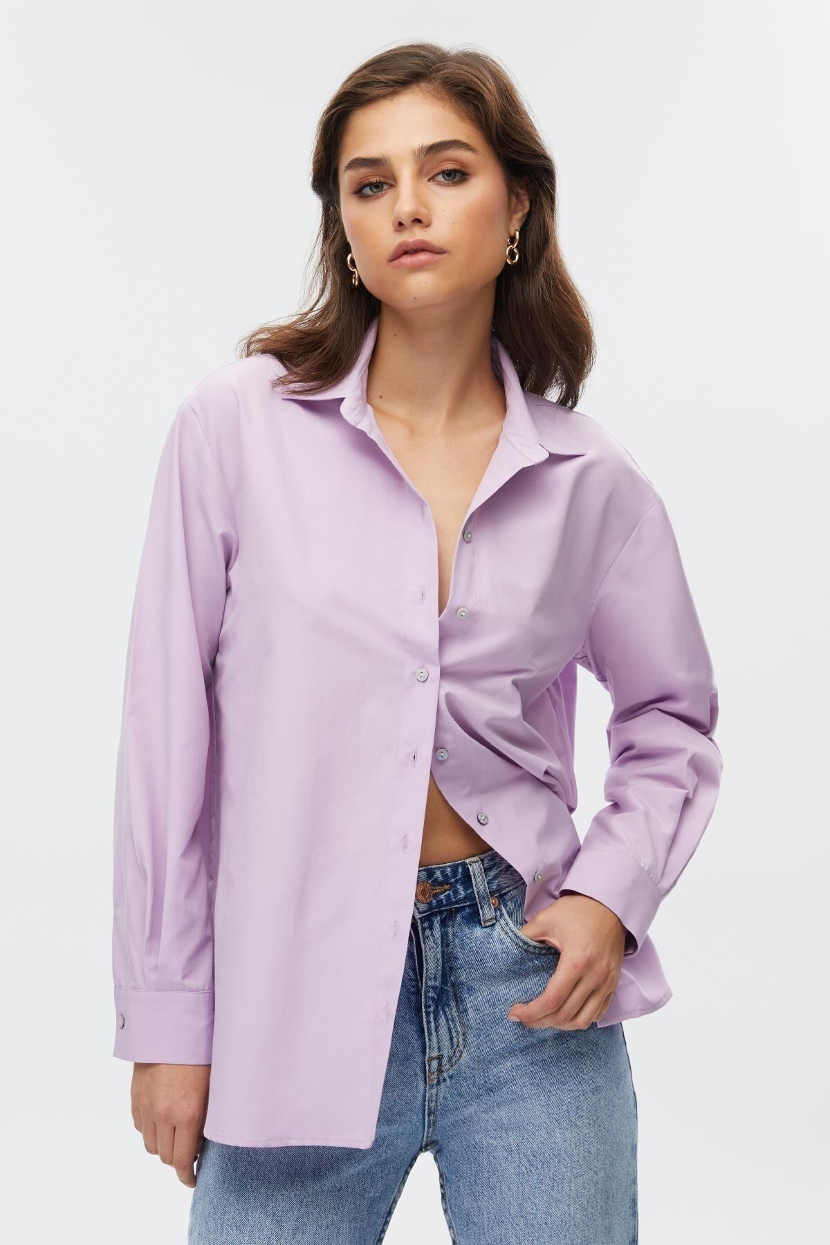 STELLA PULVIS Oversize Kadın Gömlek Fiyatı, Yorumları - Trendyol