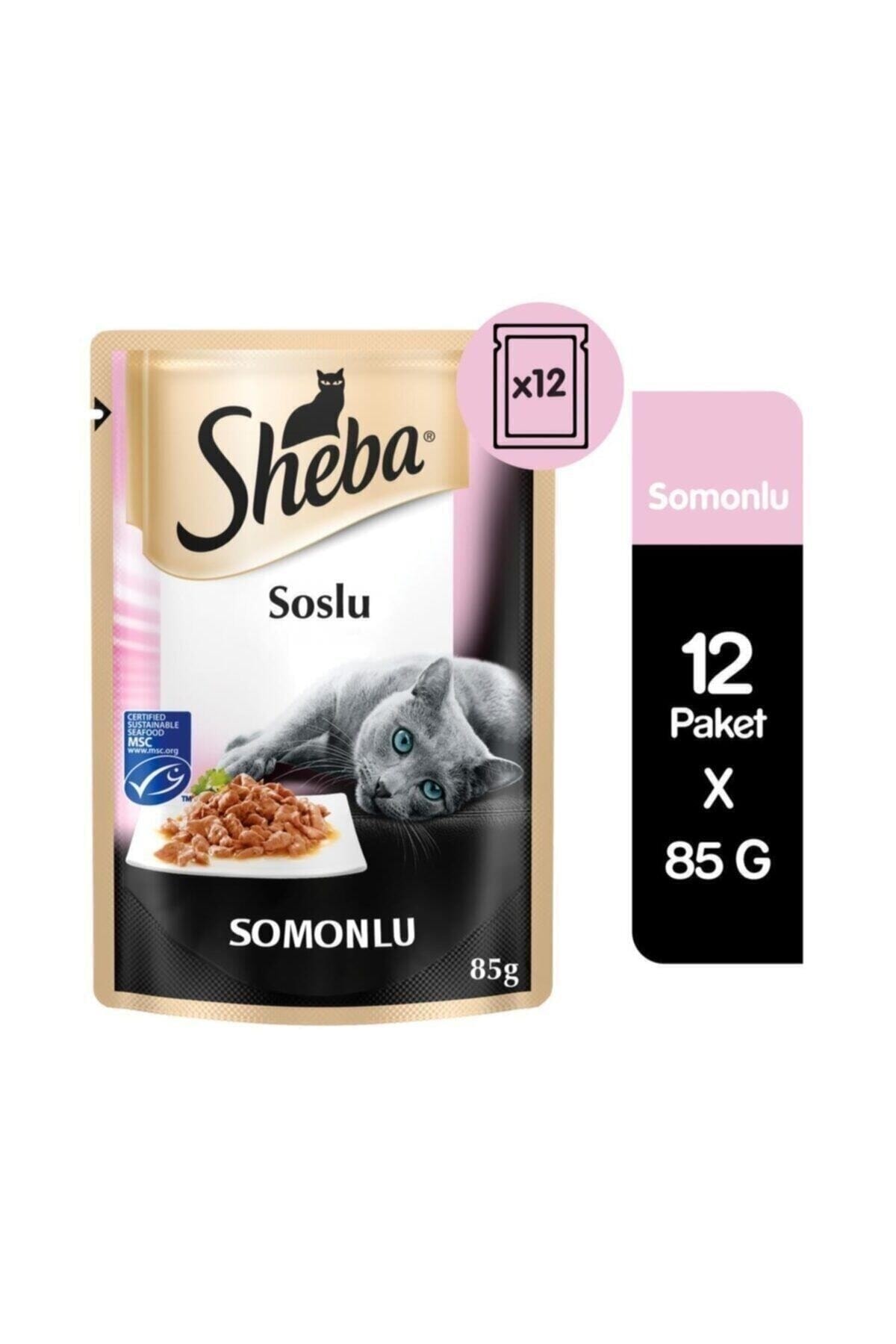Sheba Yaş Mama Pouch Somonlu 85 g x 12 Adet Yorumları, Fiyatı - Trendyol