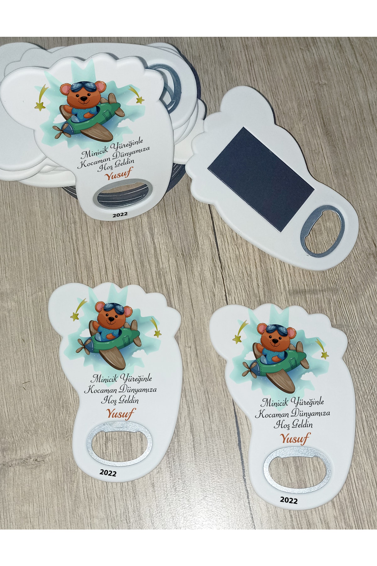 DeryalarDijital 25 Adet Kişiye Özel Magnet Baskı Çocuklara Özel Doğum ...