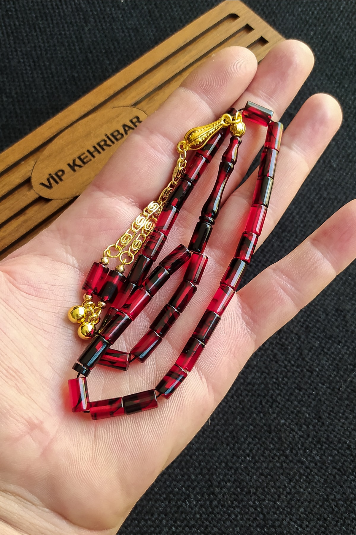 Vip Kehribar 5,5x10 Mm Kesme Ateşi Kehribar Tesbih Isme Özel ...