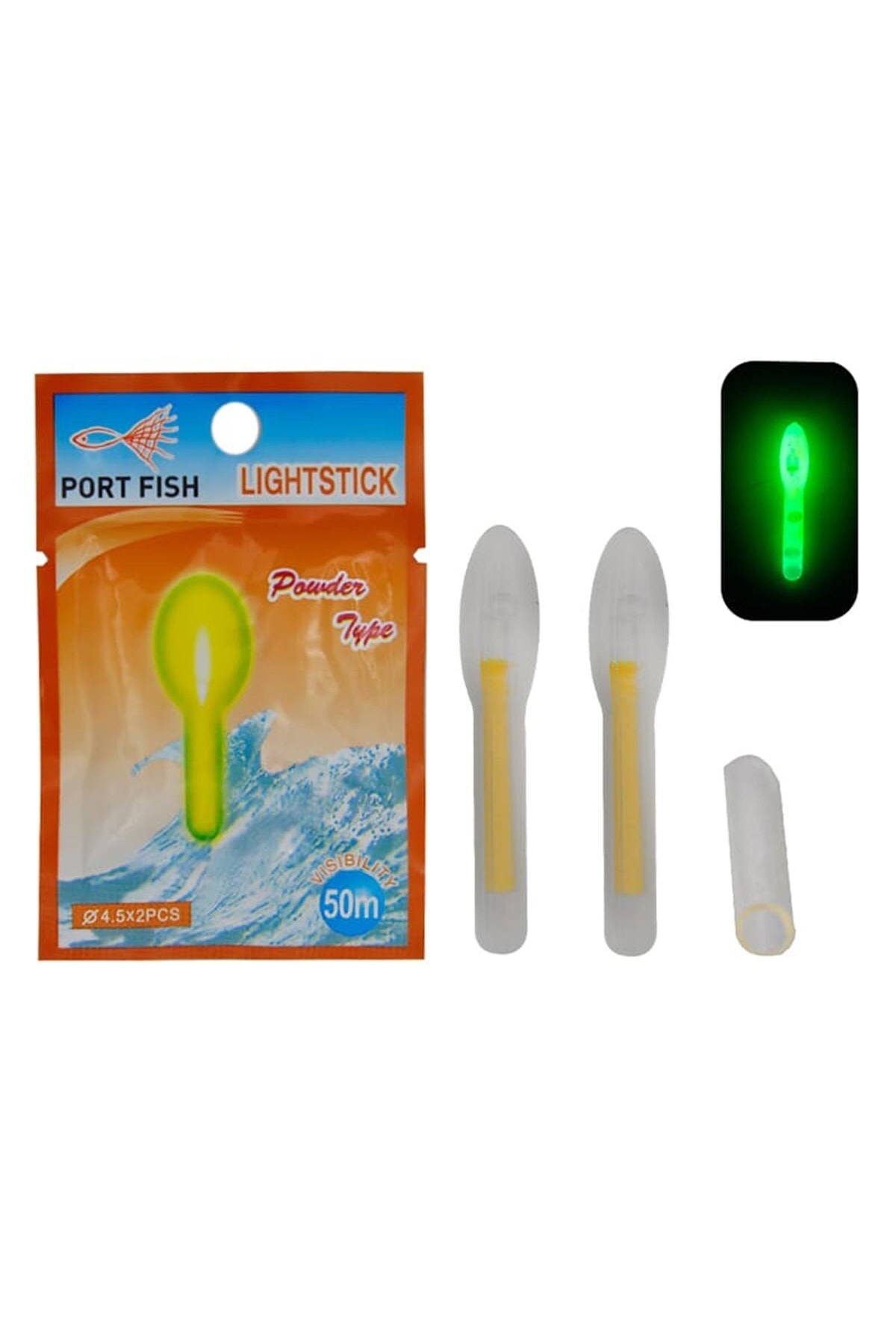 Port Fish Portfish Ligt Stick Fosfor Topuz Kafa Işıldak Çiftli ( 4.5x3 ...